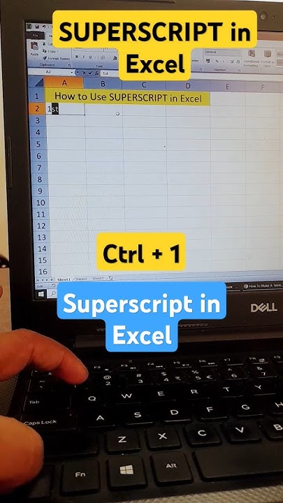 How to Use Superscript in Excel #shorts #exceltips - YouTube
