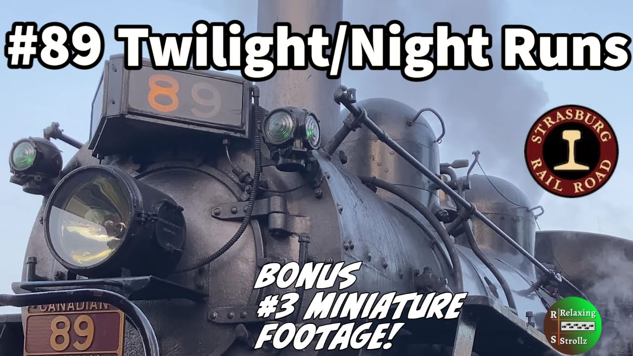 4K #Steam Engine #89 Twilight/Night Holiday Runs Bonus Mini #3 # ...