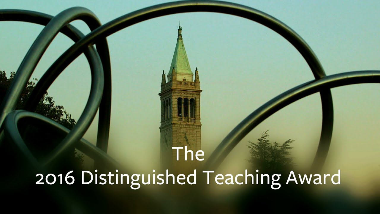 Berkeley's 2016 Distinguished Teaching Award Recipient Profiles - YouTube