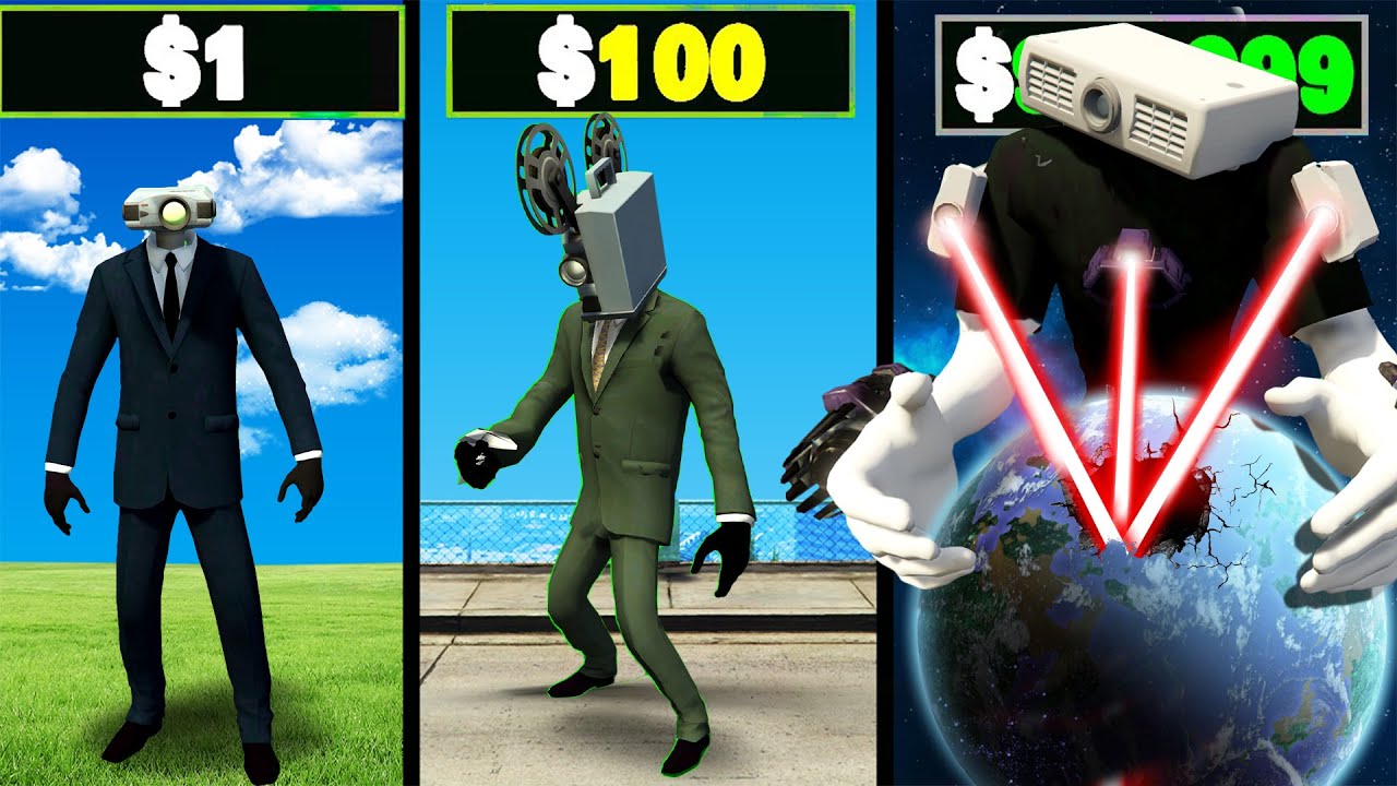 $1 PROJECTOR MAN to $1,000,000,000 in GTA 5 - YouTube