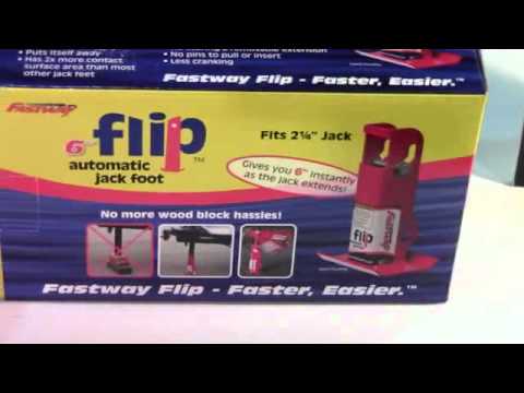 6" Flip Automatic Jack Foot from Fastway Trailer Products ID12824 - YouTube