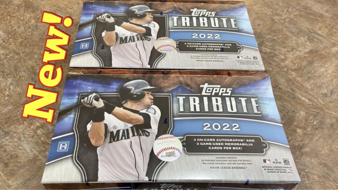 NEW RELEASE! 2022 TOPPS TRIBUTE BASEBALL CARD BOX OPENING! - YouTube