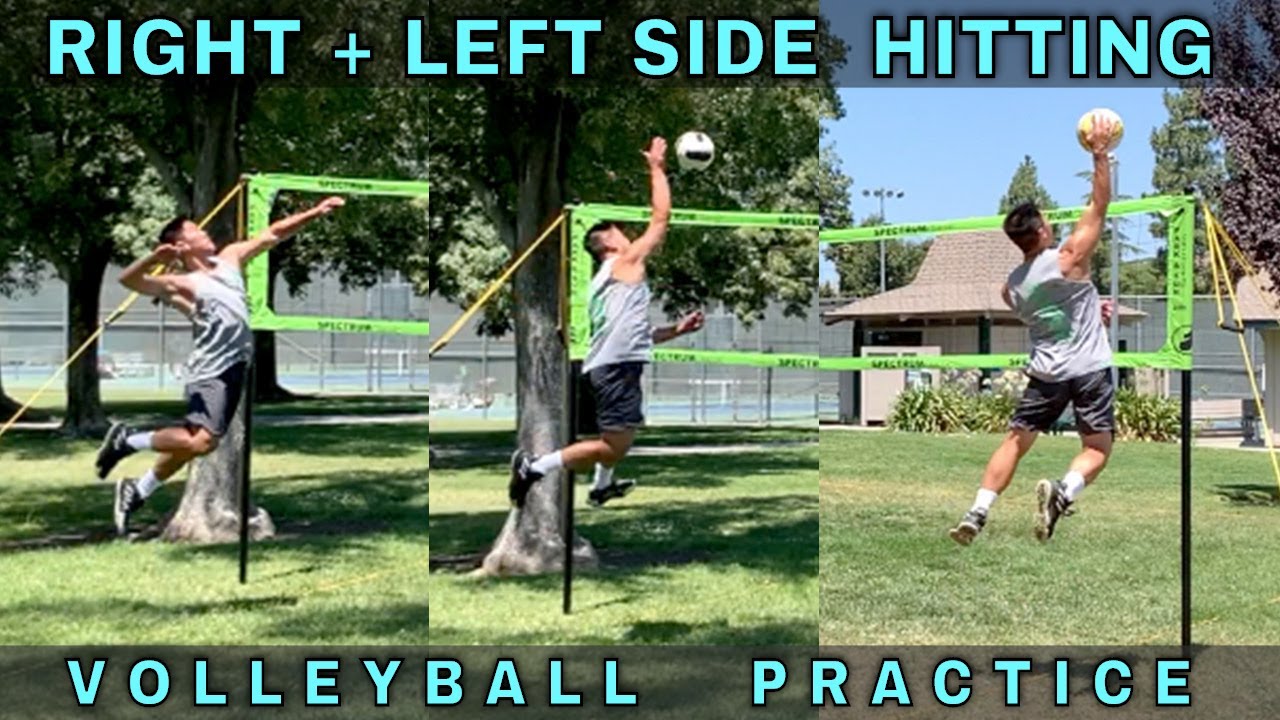 RIGHT + LEFT SIDE HITTING | Volleyball Practice (7/28/20) - YouTube