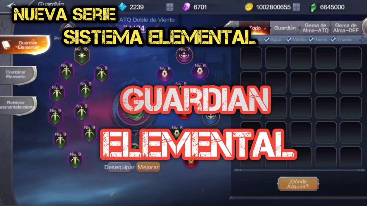 MU ORIGIN 2 - SISTEMA ELEMENTAL: todo sobre "guardian elemental" - YouTube