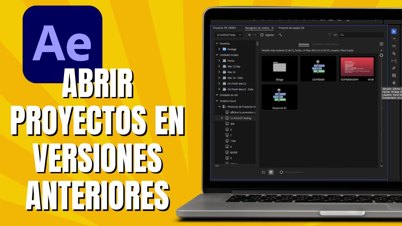 Cómo Abrir Proyectos De After Effects En Versiones Anteriores - YouTube