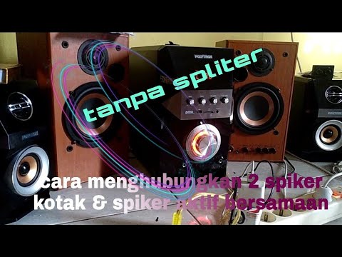 cara menghubungkan 2 spiker aktif