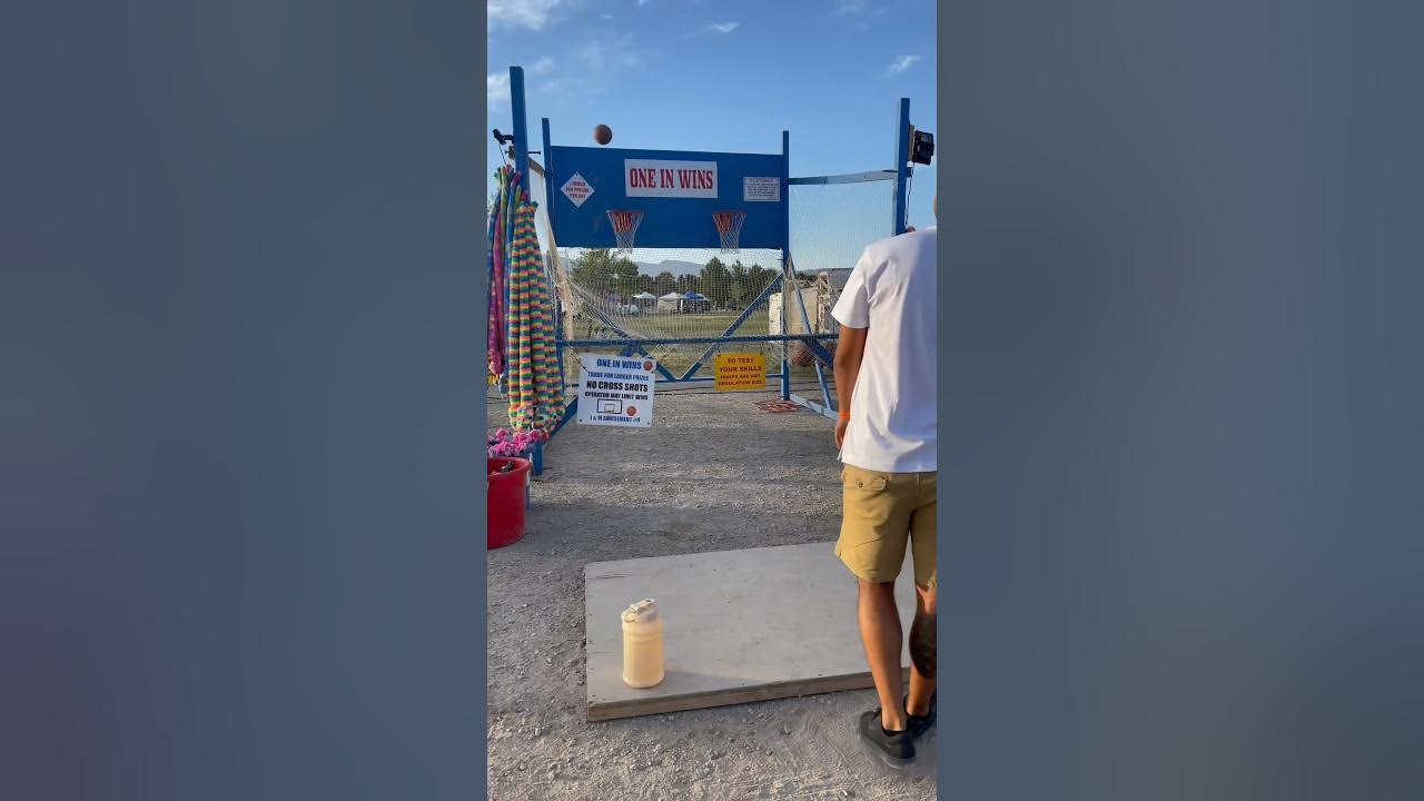 This Carnival Basketball Game was so rigged #basketball #games #shorts - YouTube