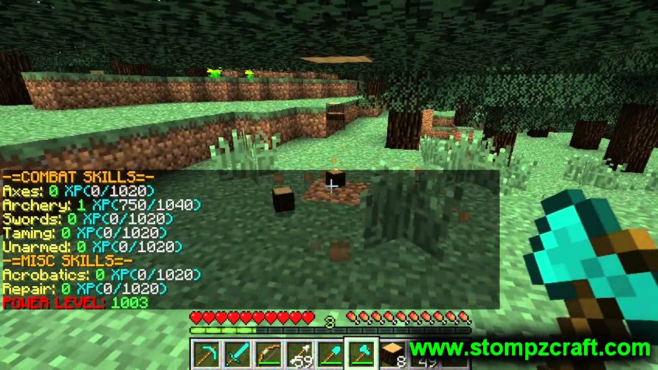 How to use mcMMO : StompzCraft Video Tutorial - YouTube