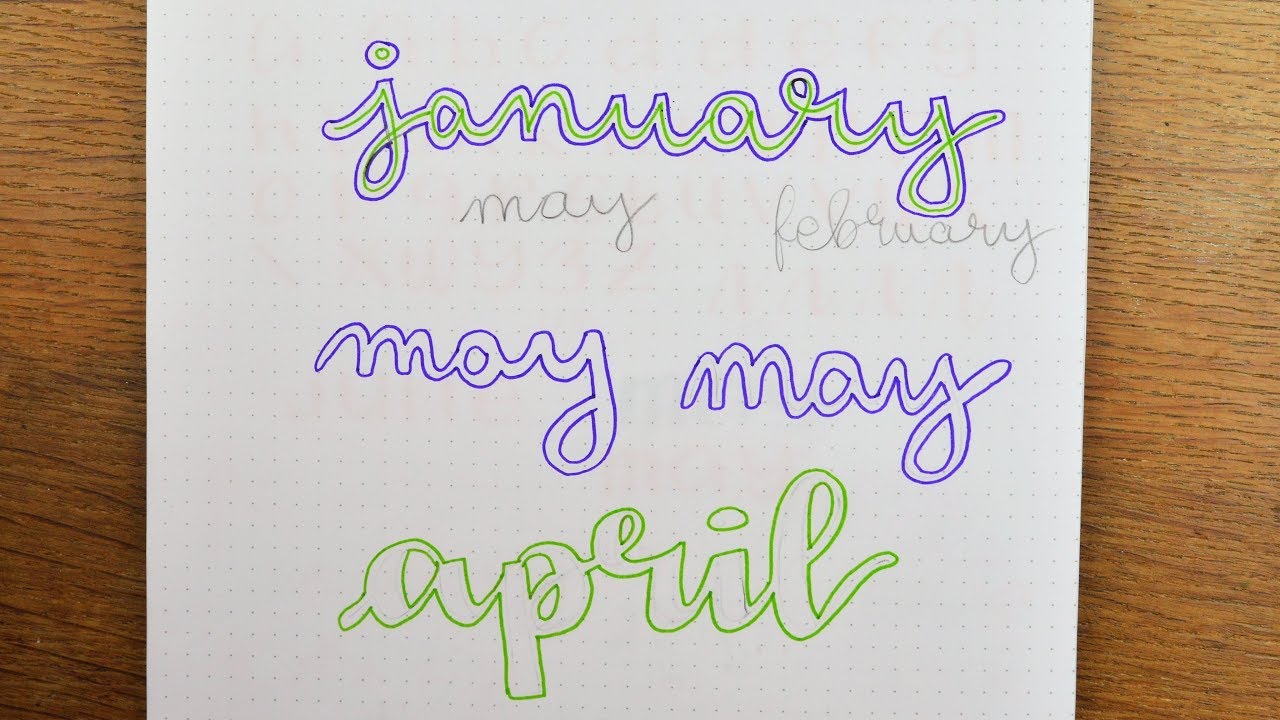 Handlettering with Tilly Cursive Bubble Lettering Hand Lettering Styles ...