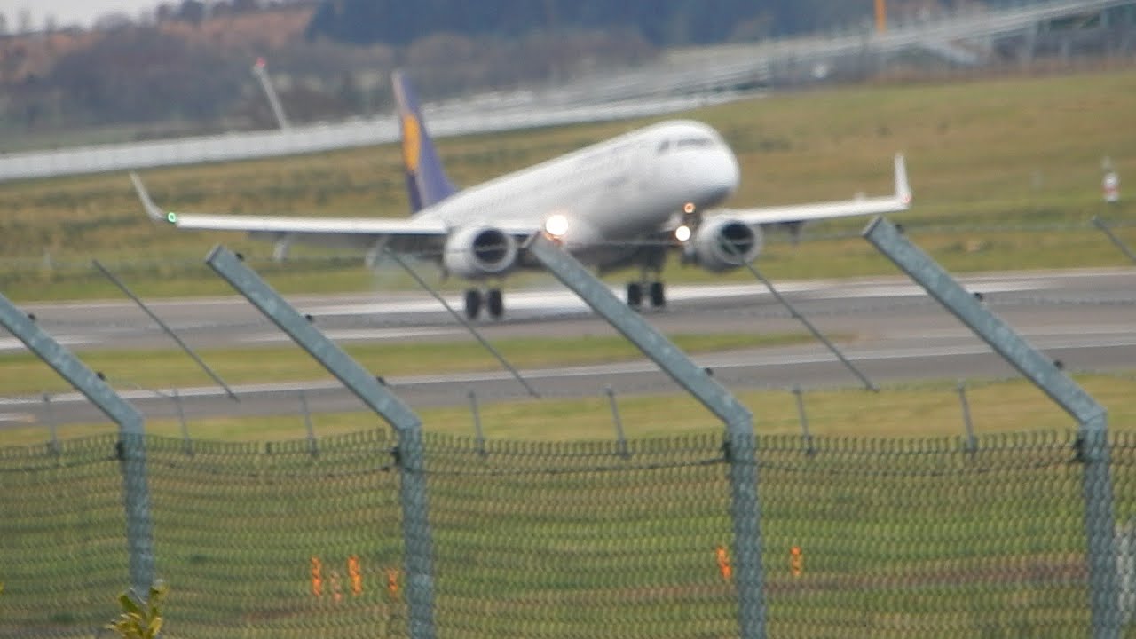 2x crosswind landing at Aberdeen Airport 1080p - YouTube