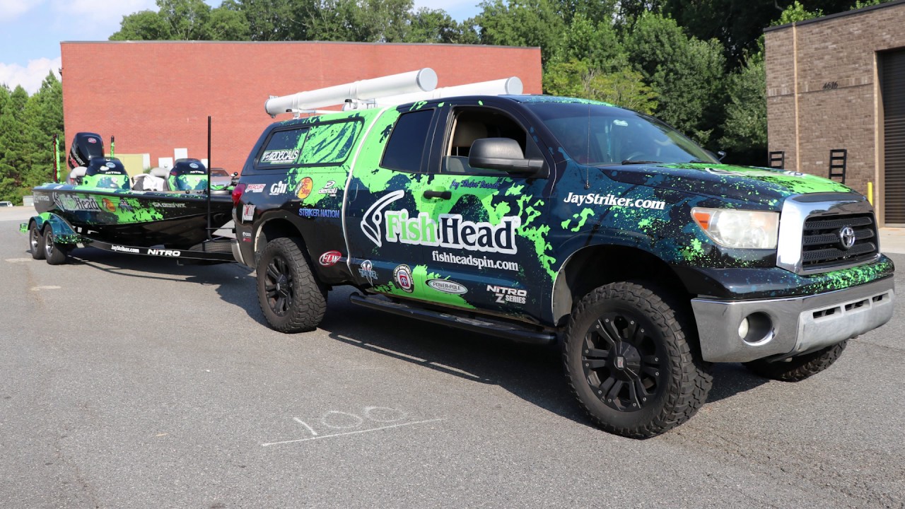 Jay Striker Boat and Truck Wraps - YouTube