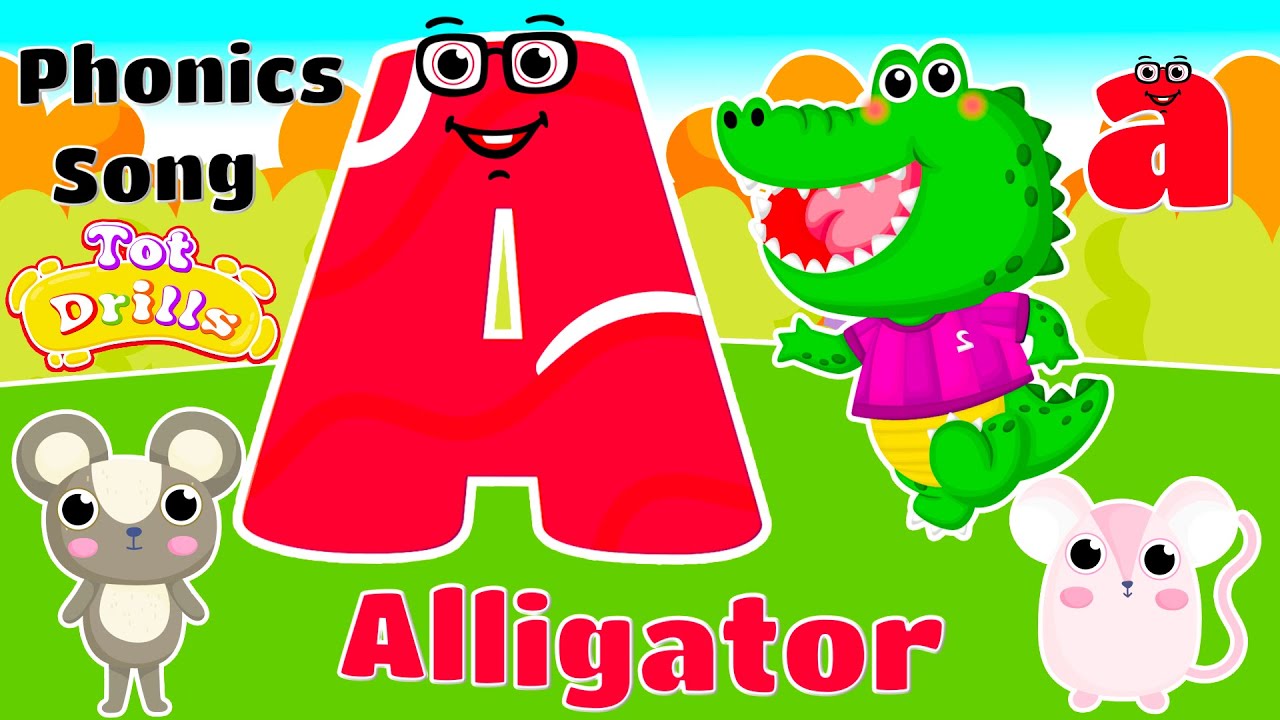 ABC Alphabet Song | A for Alligator Phonics Song | ABCD Alphabet Rhymes ...