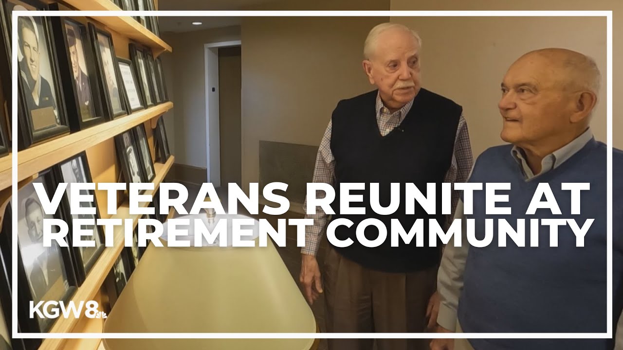Navy veterans reunite in retirement community after 60 years - YouTube