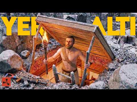 6 KAT YER ALTINA YAPTIĞIM EV TASARIMI SAYESİNDE RAİD YEMEDEN YAŞAM SÜRMEK.!! - Rust Türkçe