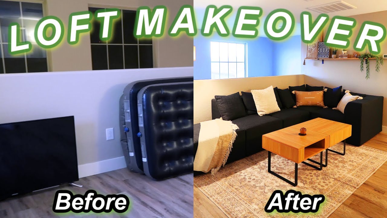 COMPLETE LOFT TRANSFORMATION! *DIY* - YouTube
