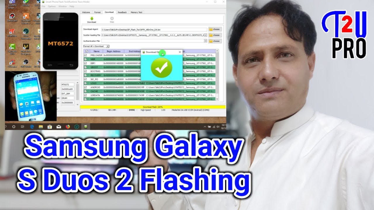 How to flash Samsung galaxy s duos 2 clone - YouTube