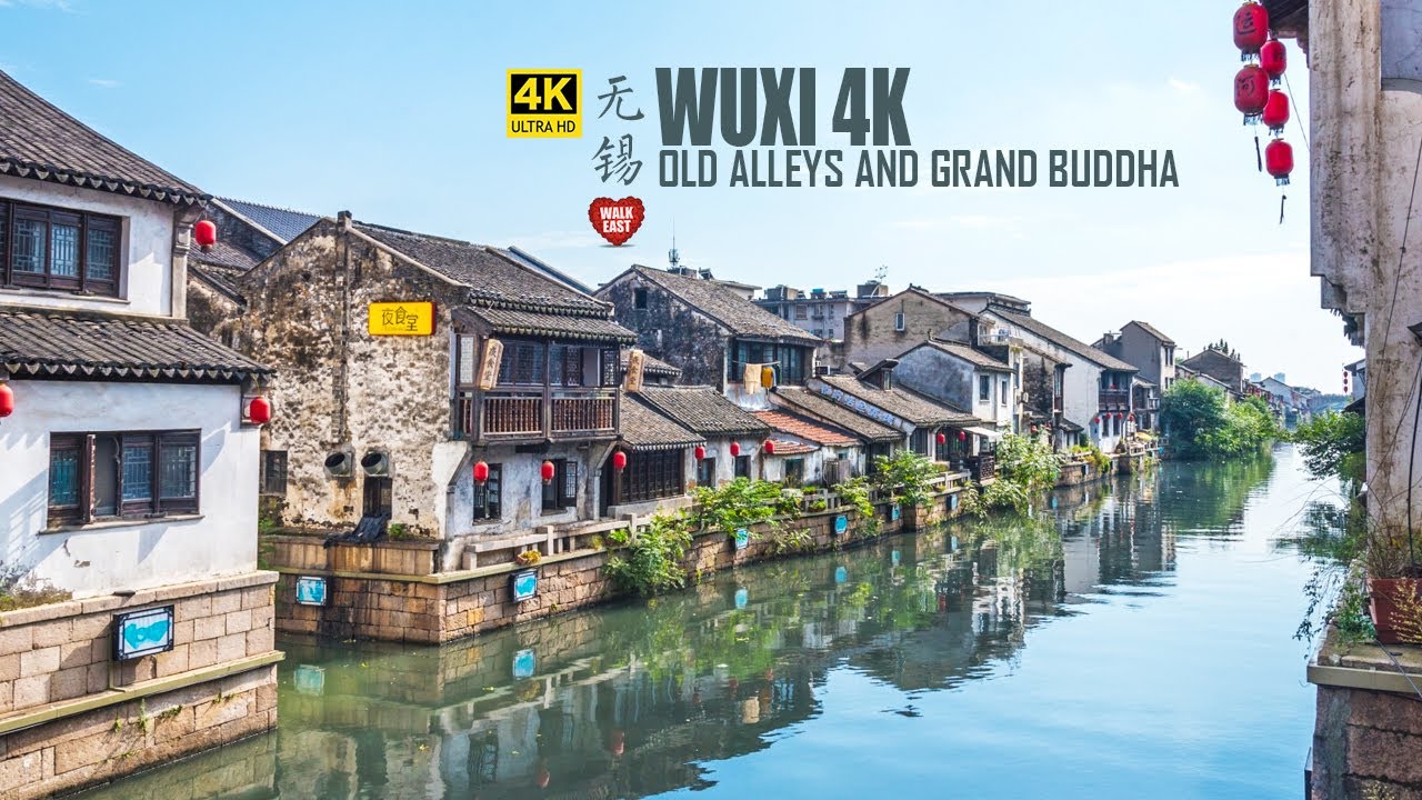 Wuxi City Walking Tour | Old Alleys and Lingshan Grand Buddha | Jiangsu ...