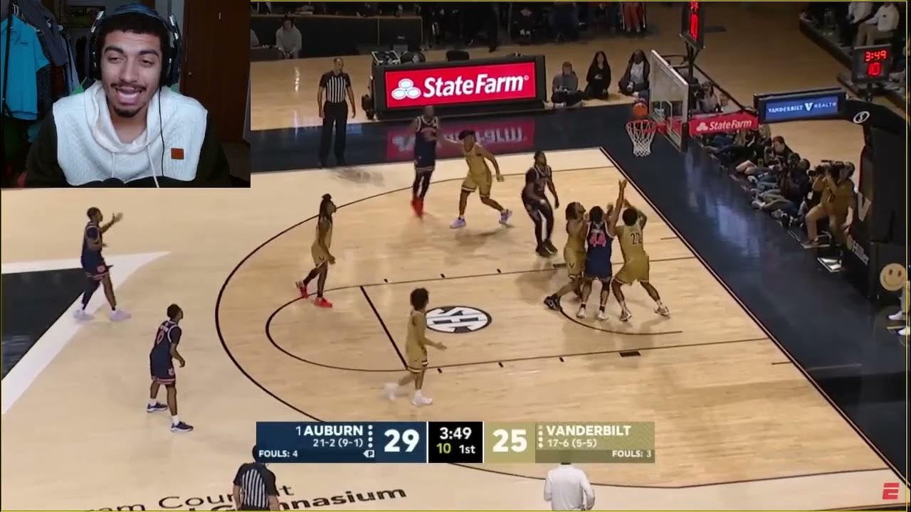 Auburn Tigers vs. Vanderbilt Commodores | Full Game Highlights | ESPN College Basketball - YouTube