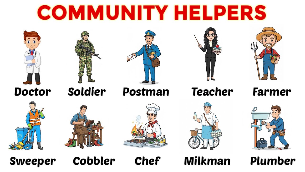 Community helpers | Community helpers for kids | Our helpers ...