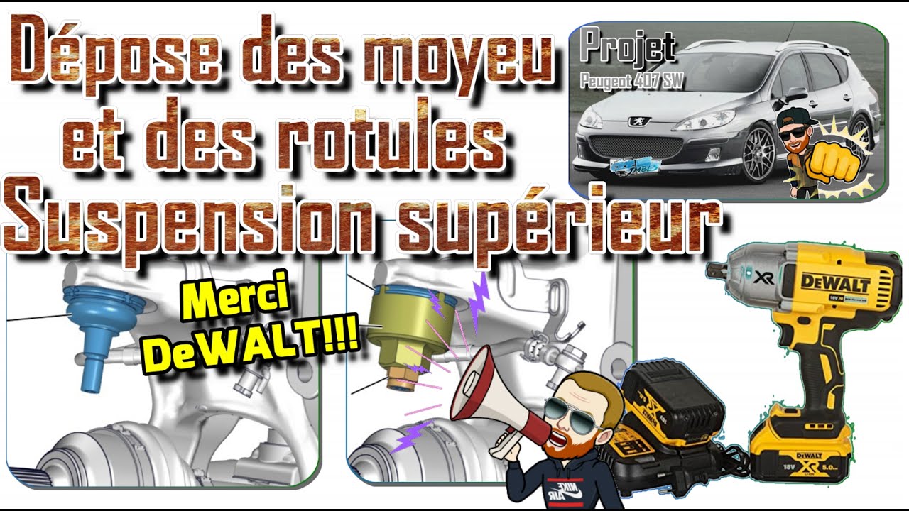 Comment déposé des moyeux et des rotules de suspension supérieur Sur ...