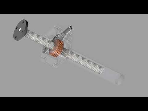 Spindelhubgetriebe von innen - YouTube