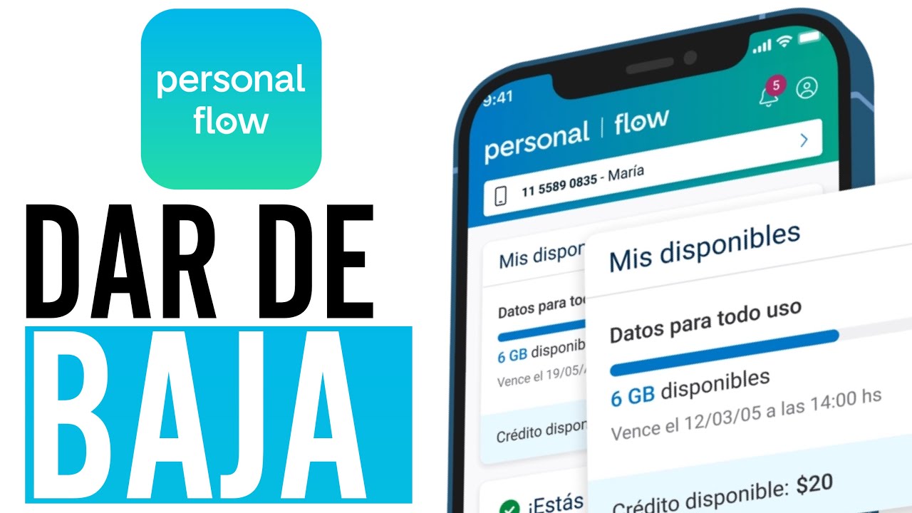 Como DARLE De BAJA Mi Cuenta de PERSONAL FLOW (Paso a Paso)🔴 - YouTube