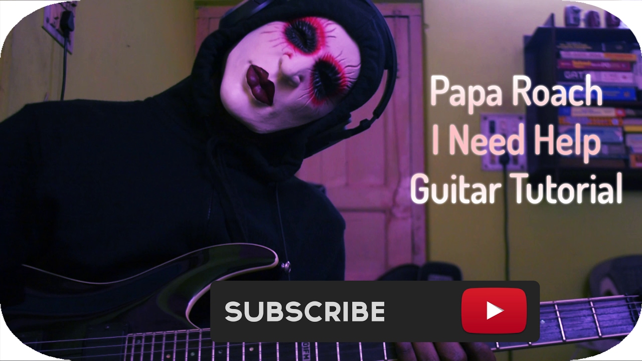 Papa Roach - Help Guitar Tutorial - YouTube