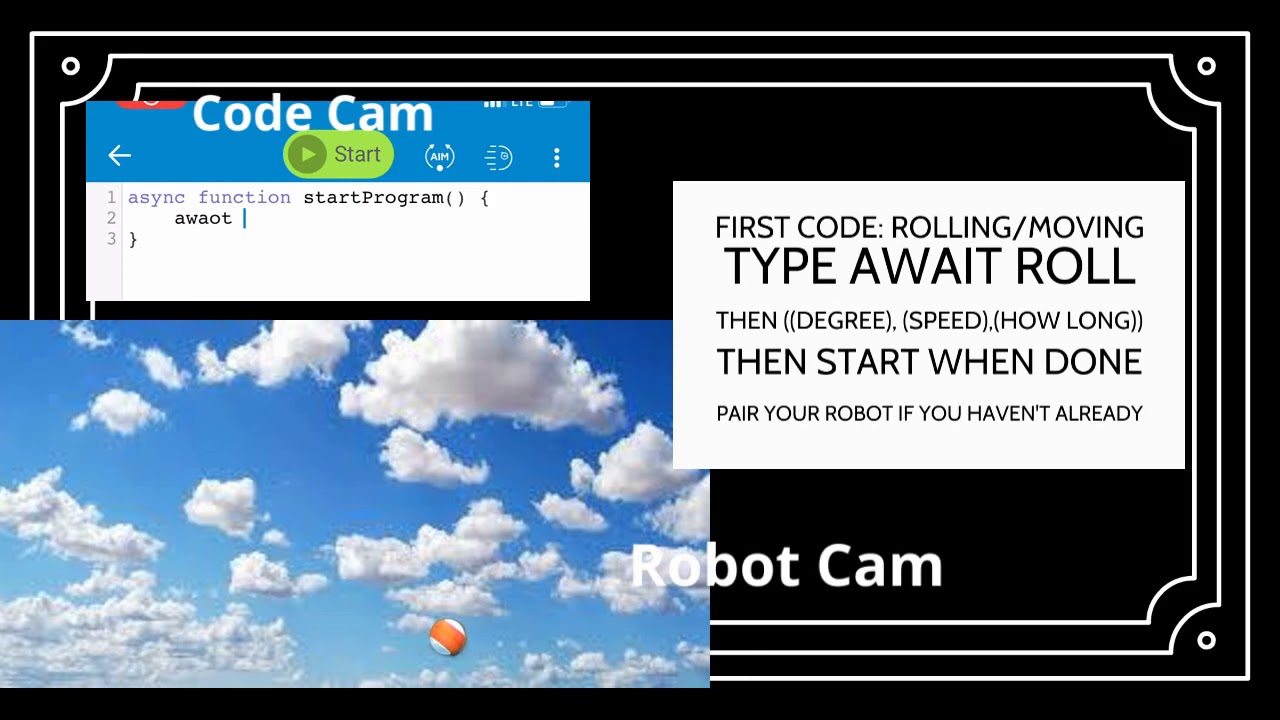 How To Roll Sphero Mini Using Text Program! - YouTube