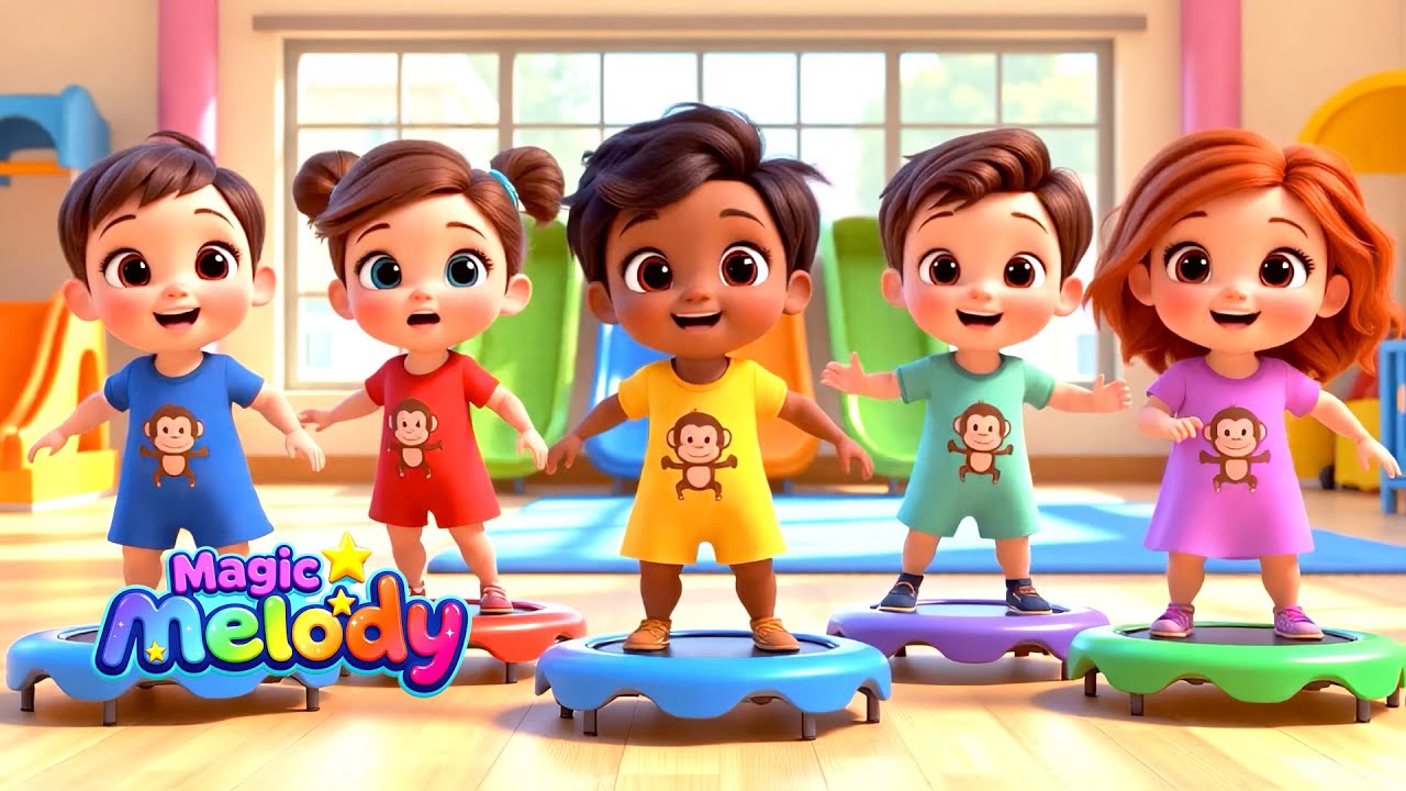 Learn Numbers with Five Little monkey song+ More Nursery Rhymes & Kids ...