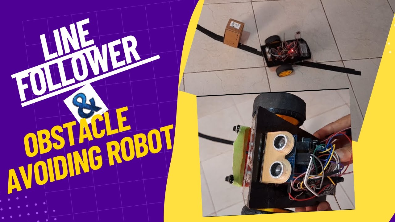 Line Follower And Obstacle Avoiding Robot With Arduino Youtube 3426