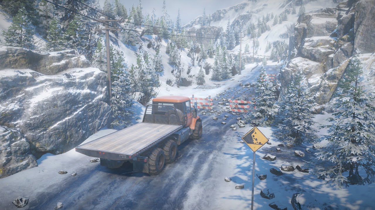 SnowRunner | Rock Obstacle Task | North Port | Alaska | USA - YouTube