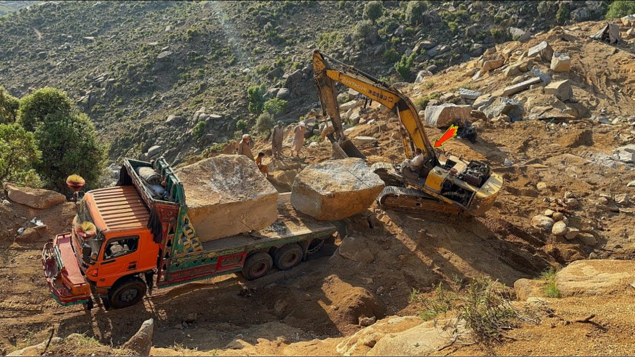Amazing Mountain Manufacturing Works Huge Truck Loading & Marbile ...