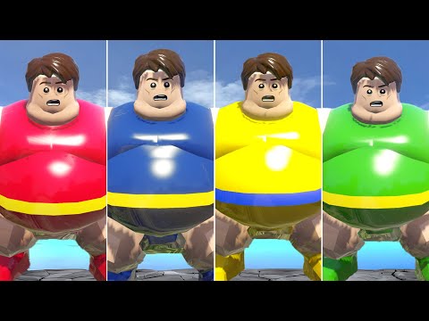 Unlock Blob's Amazing Color Transformations in LEGO Marvel Super Heroes!