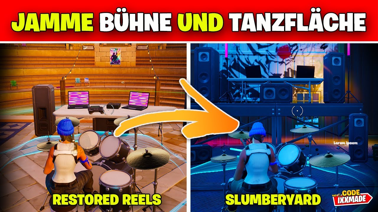 Jamme auf der Bühne von Restored Reels und der Tanzfläche von ...