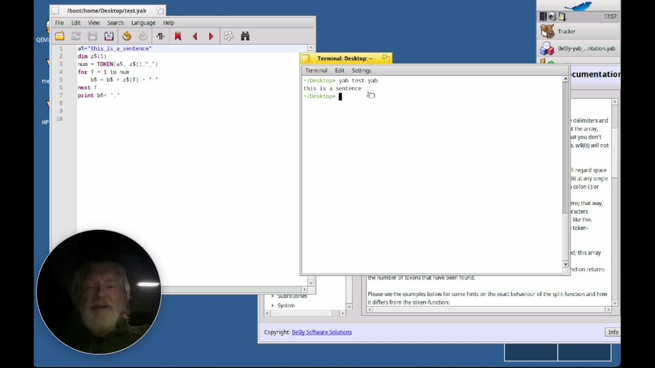Yab Programming - Lesson 33 - Splitting Tokens - YouTube