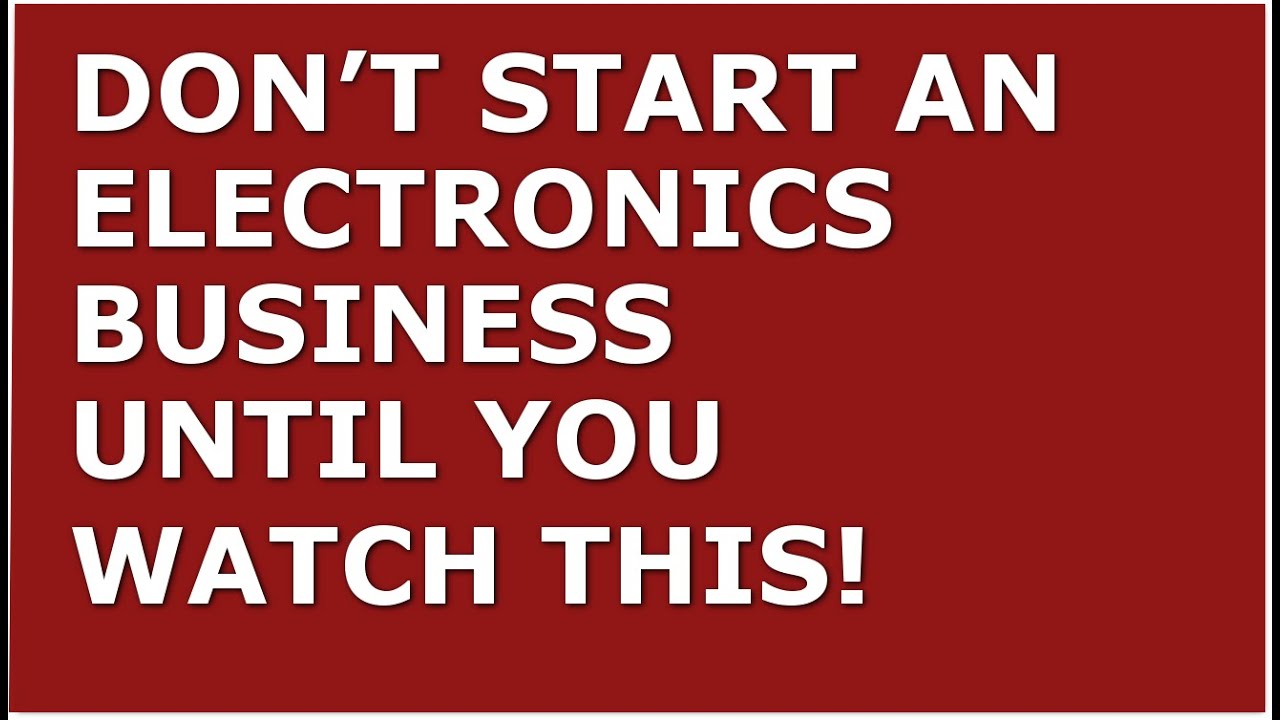 How to Start a Electronics Business | Free Electronics Business Plan ...