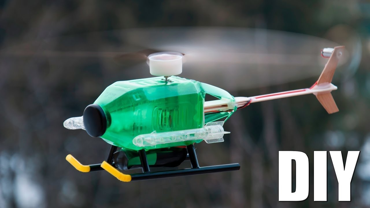 DIY - How to Make a Helicopter - YouTube