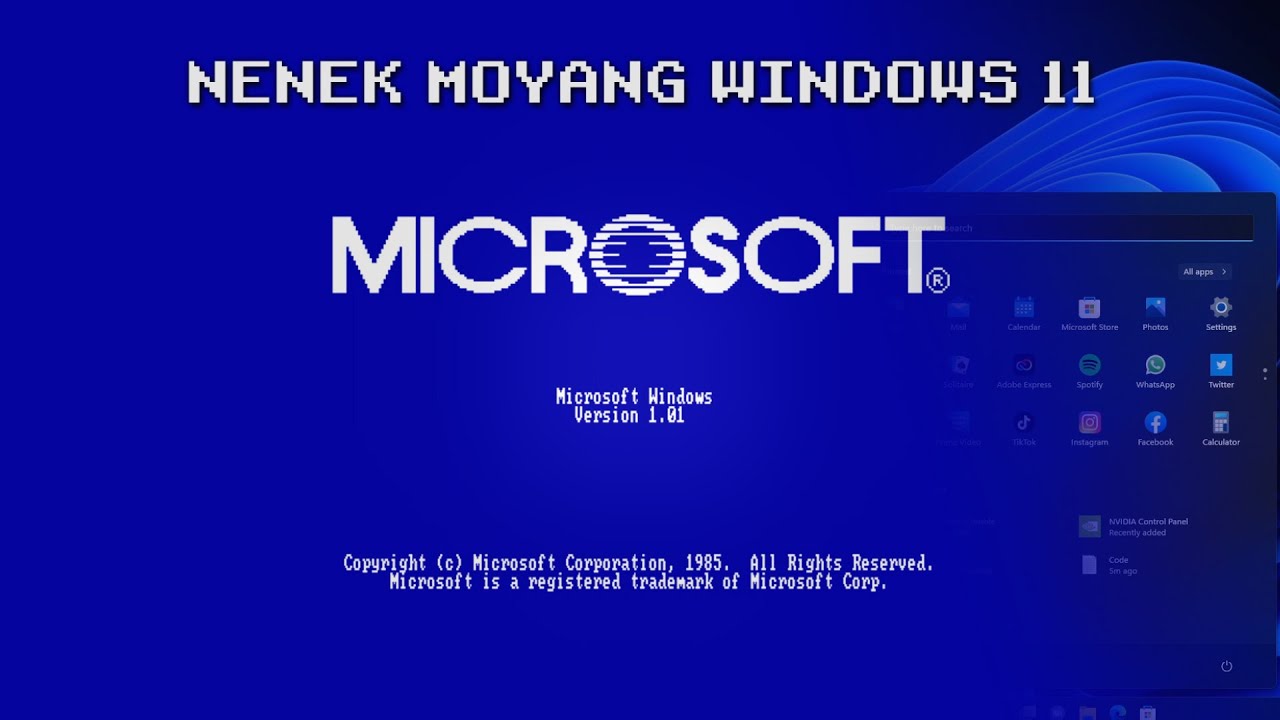 Cobain Windows V1 Tahun 1985 - Seberapa Jauh Dengan Windows 11? - YouTube
