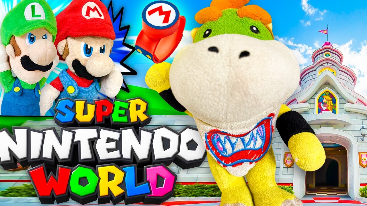 Crazy Mario Bros: Bowser Jr Sneaks To Nintendo World! - YouTube
