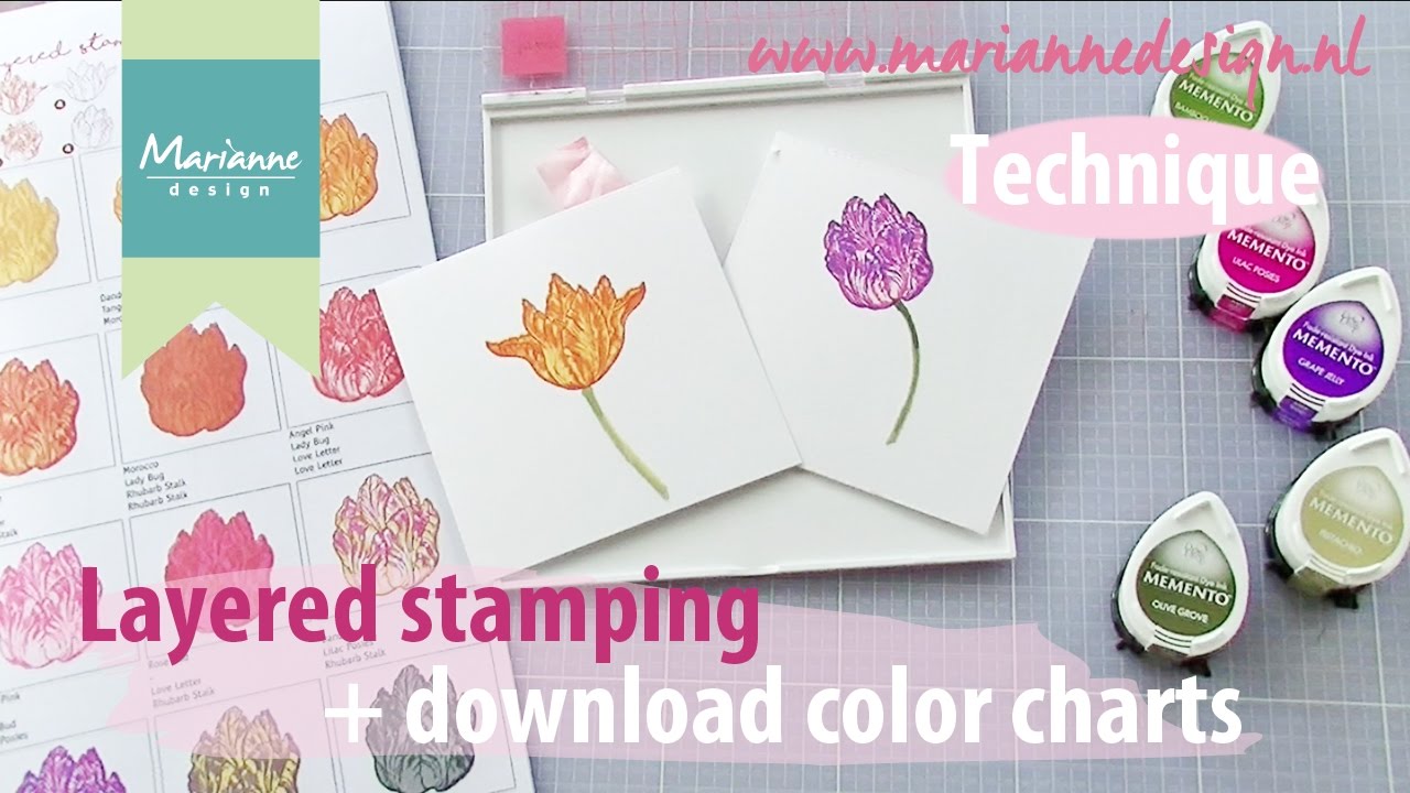 Layered stamping | The basics + DOWNLOADS | Marianne Design Cardmaking ...