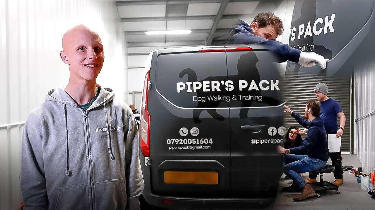 Matte Printed Vinyl Wrap for "Piper's Pack"'s Van - YouTube