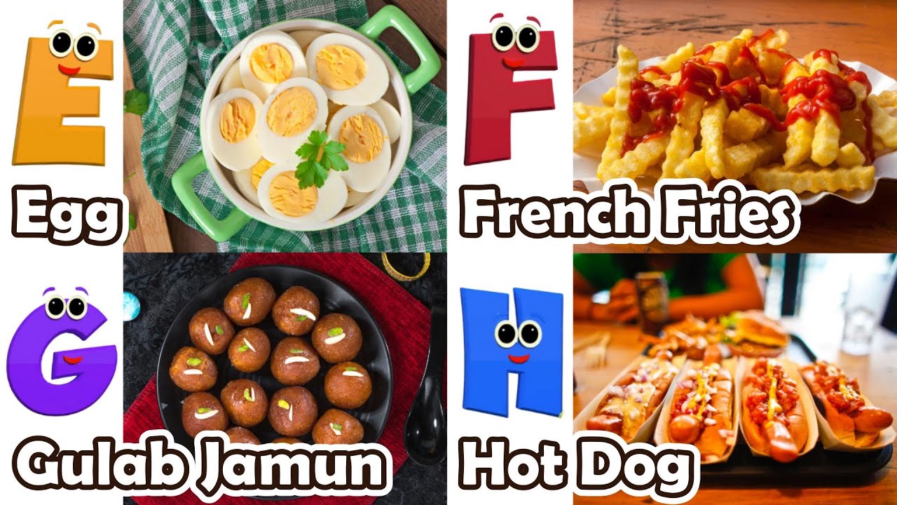 Food ABC Song | Food Alphabet Song | Phonics song a to z | Learn ABC ...