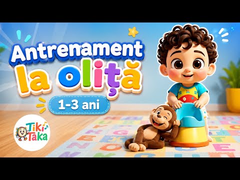 Antrenament la oliță (1-3 ani) - Tiki Taka Music for Kids | Tobi și animăluțele de pluș