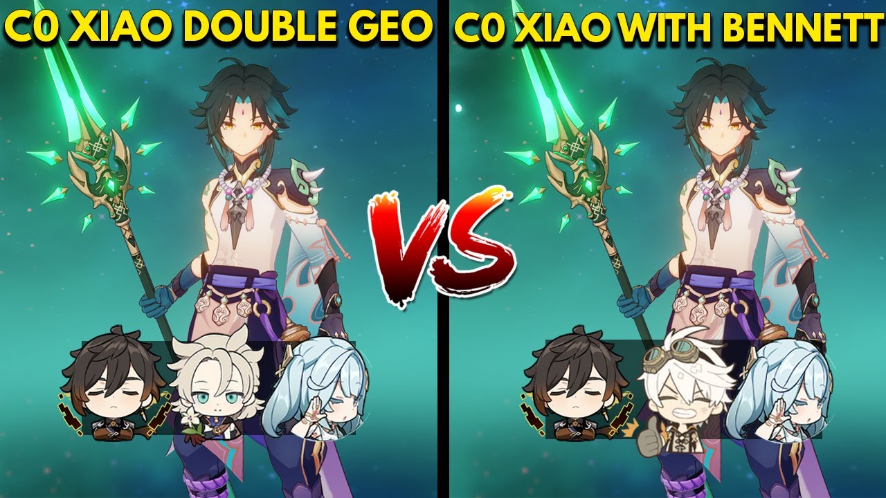 Xiao Double Geo Team VS With Bennett Team! Which is Best? Gameplay ...