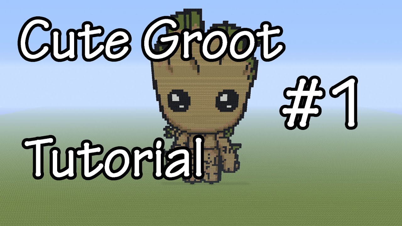 Cute Groot Pixel Art Tutorial || PixelArtTutorials #1 - YouTube