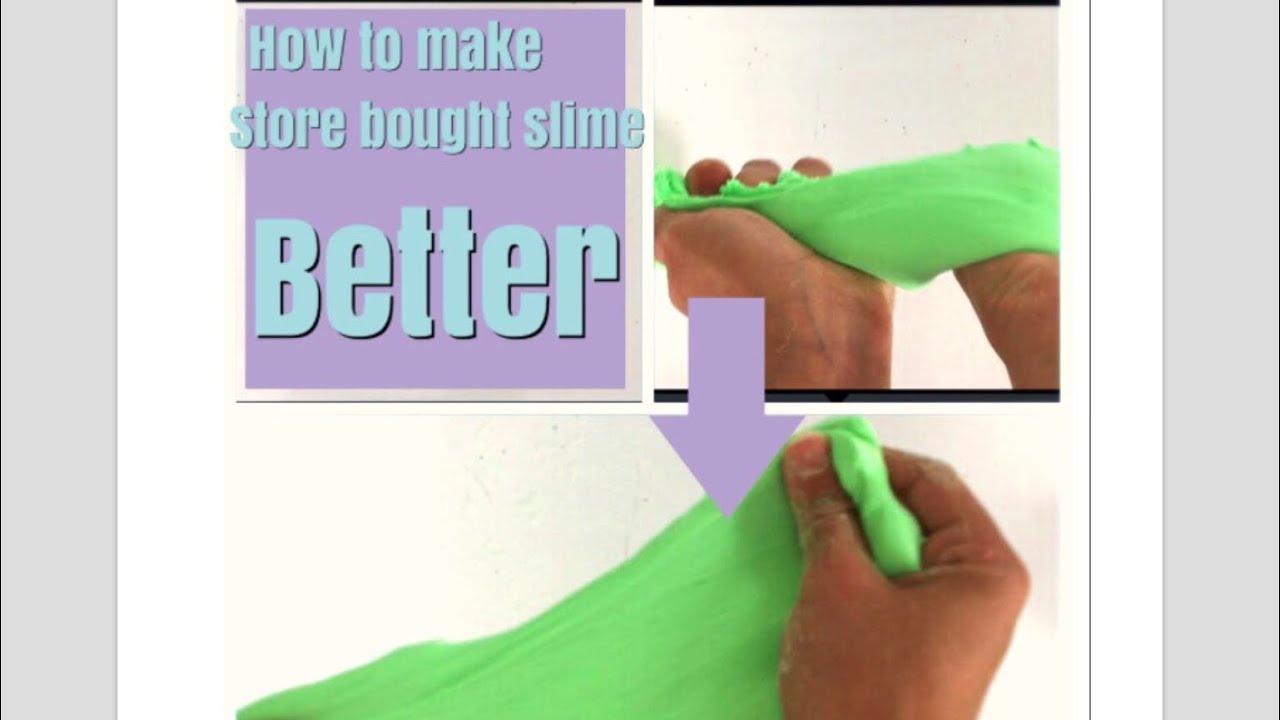 How to make store bought Slime better - YouTube