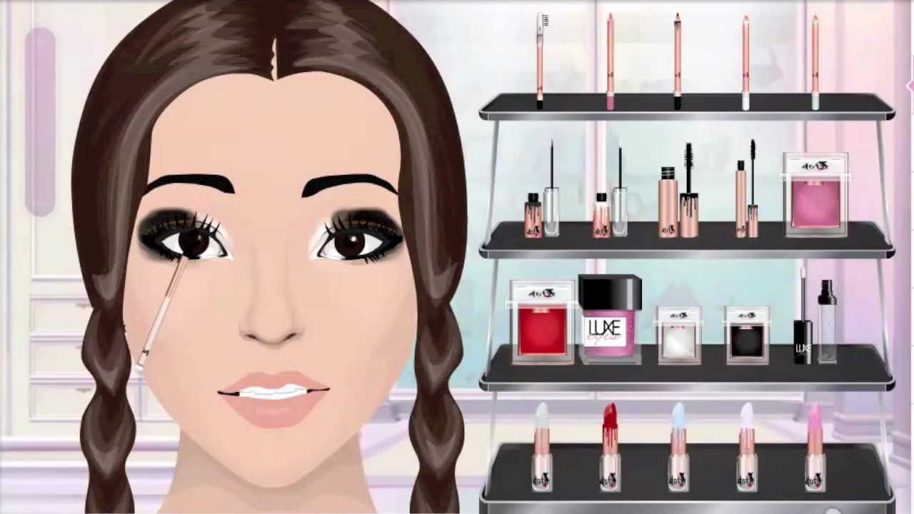 Stardoll Makeup Tutorial #1 |simple black and white eyes with everyday ...