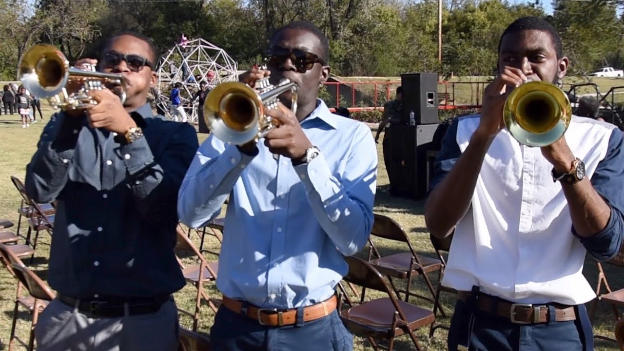 LU Bahamian band members have fun in Boley, OK - YouTube