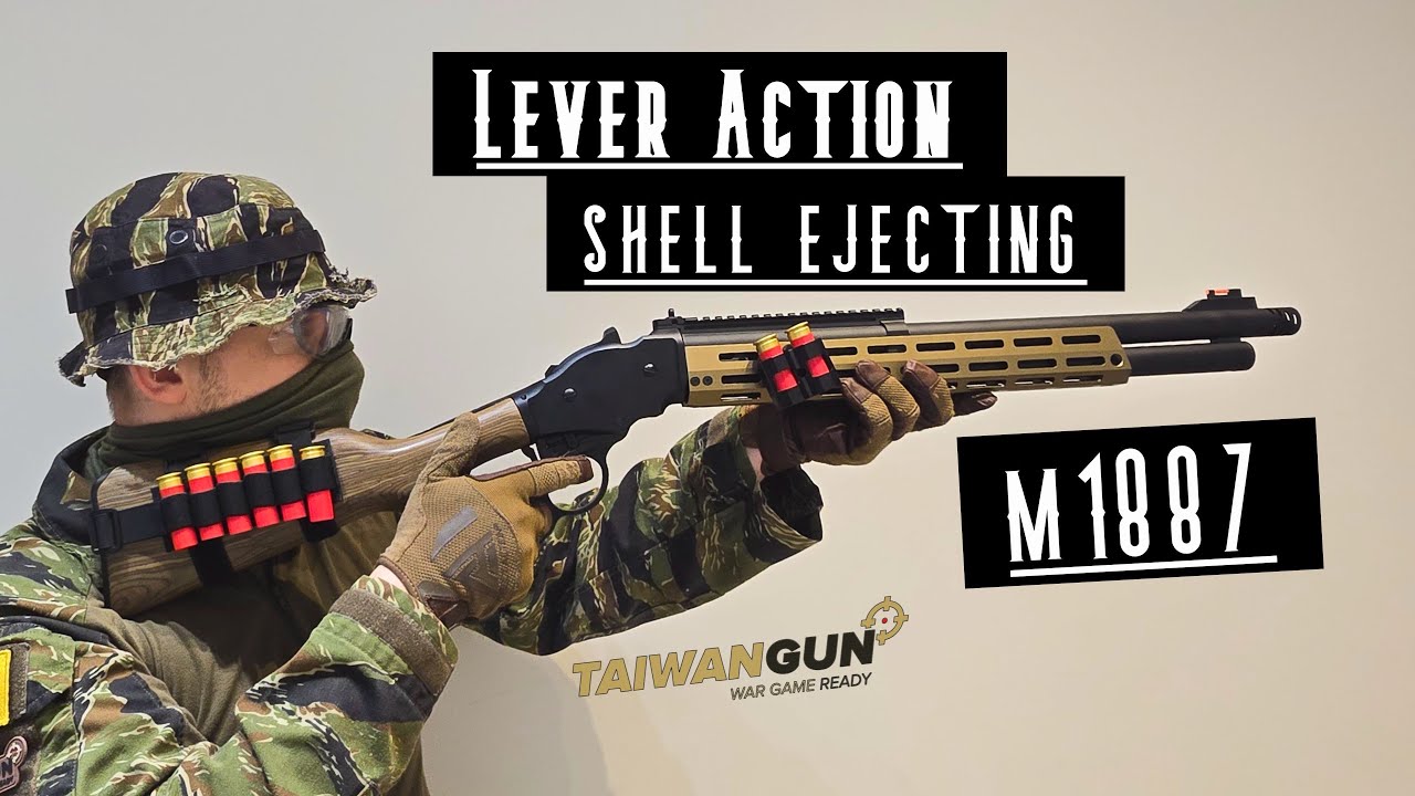 Lever Action Airsoft Shell Ejecting Modern M1887 Gameplay / Golden ...
