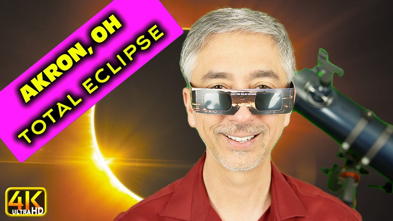 Akron Ohio Total Solar Eclipse Planning April 8, 2024 (4k UHD) - YouTube